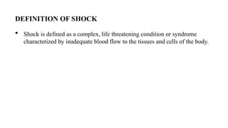Shock, AHN - I, Medical Surgical Nursing | PPTX