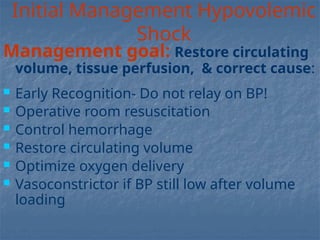 SHOCK Definition, types of shock , clinical features and management | PPTX