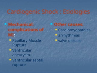 SHOCK Definition, types of shock , clinical features and management | PPTX