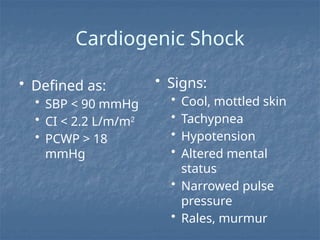 SHOCK Definition, types of shock , clinical features and management | PPTX