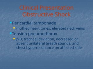 SHOCK Definition, types of shock , clinical features and management | PPTX