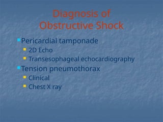 SHOCK Definition, types of shock , clinical features and management | PPTX