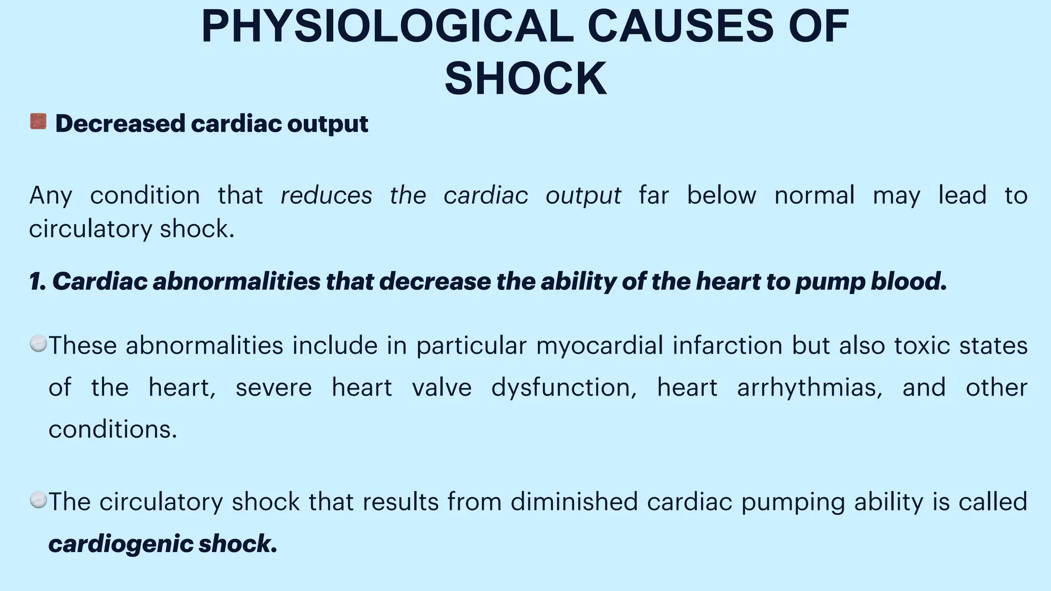 Typese mechanism stages management of shock | PDF