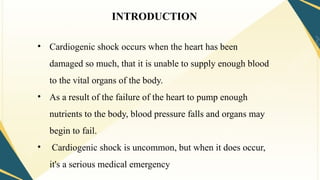 Nursing management of shock Slideshare... | PPTX