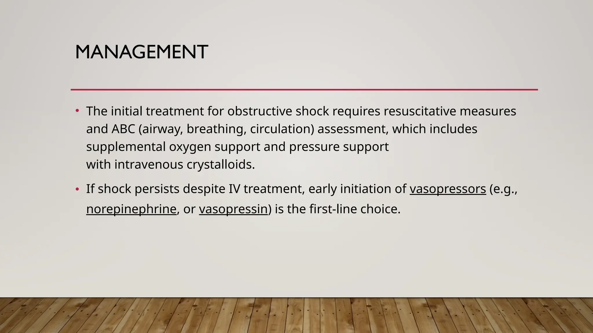SHOCK - presentation, types of shock and managment.pptx
