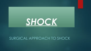 shock-basic principles in surgery for final mbbs | PPTX
