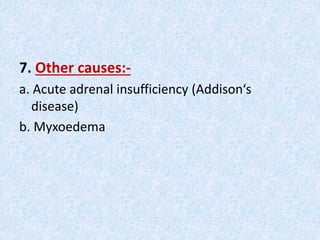 SHOCK - PATHOPHYSIOLOGY, TYPES, APPROACH, TREATMENT. | PPTX