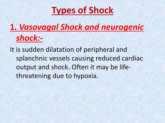 SHOCK - PATHOPHYSIOLOGY, TYPES, APPROACH, TREATMENT. | PPTX