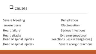 shock - first aid ppt.pptx - brief for nursing | PPTX
