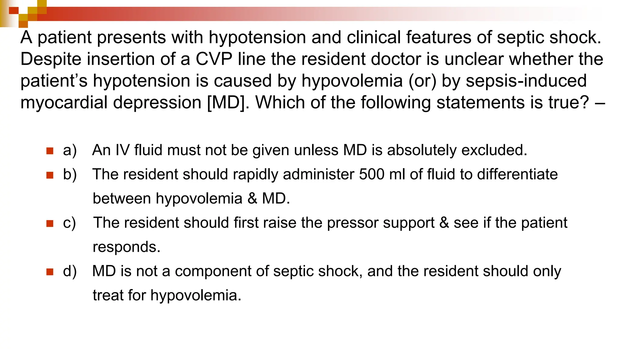 Shock - Septic + Hypovolemic - Causes & Management | PDF