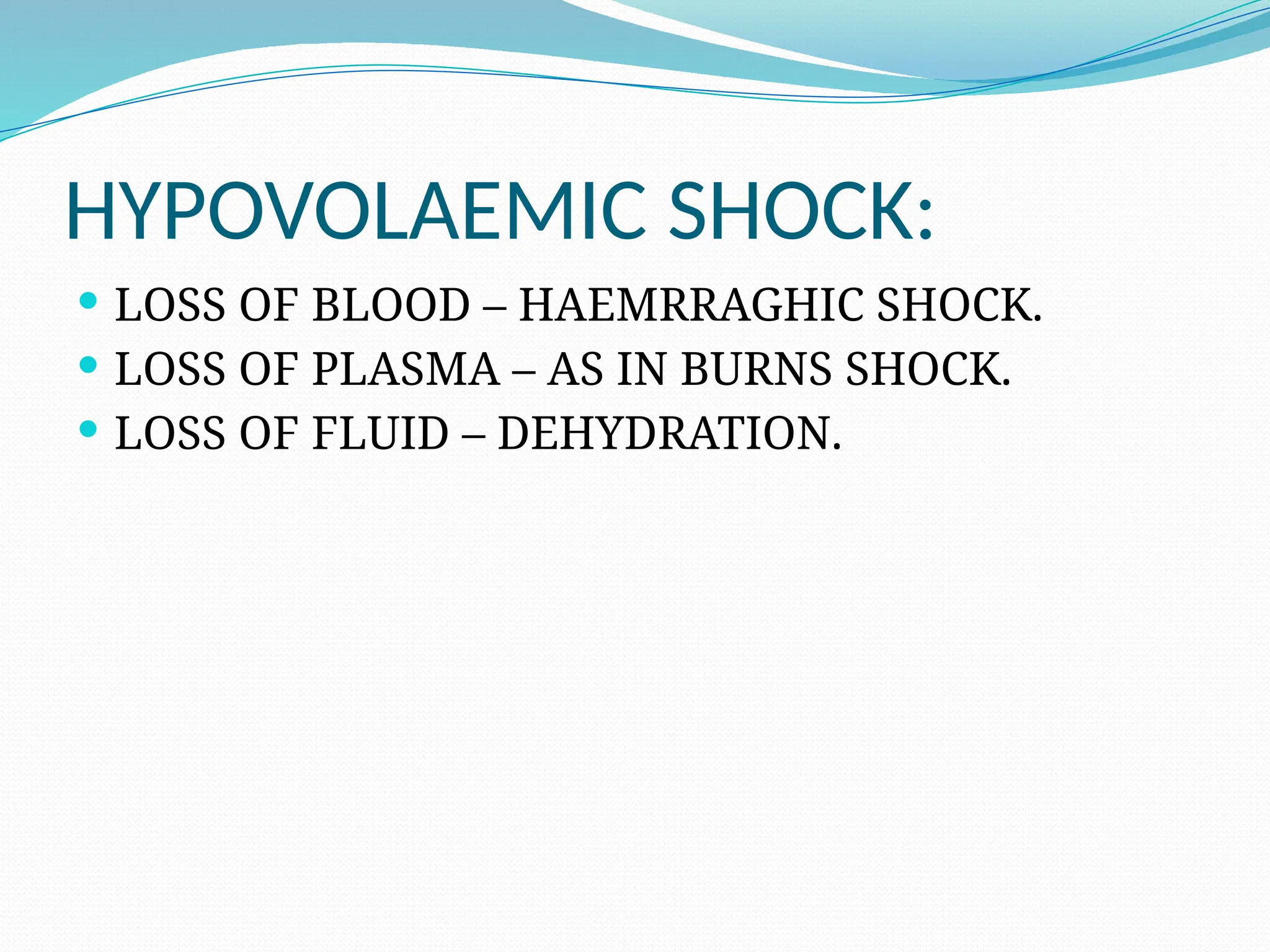 Circulatory shock, types of shock and management | PPTX
