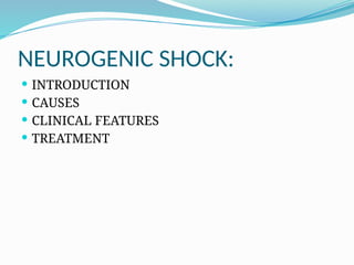 Circulatory shock, types of shock and management | PPTX