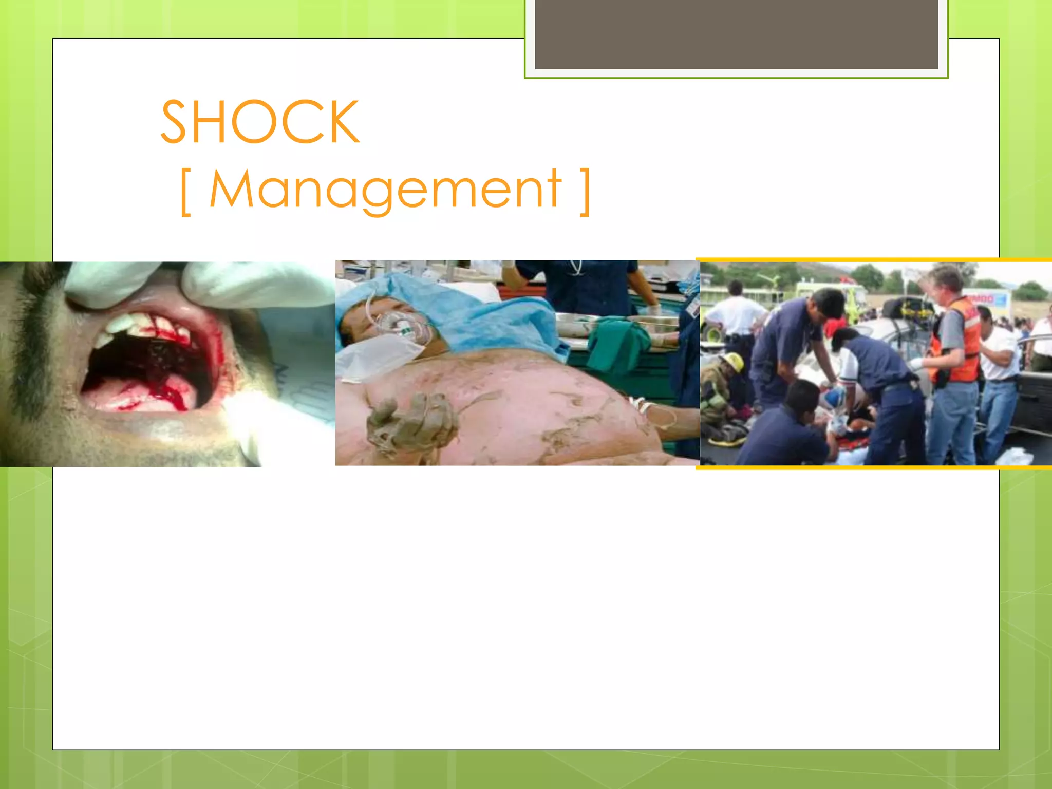 Shock - Pathophysiology / Types & Management | PPTX