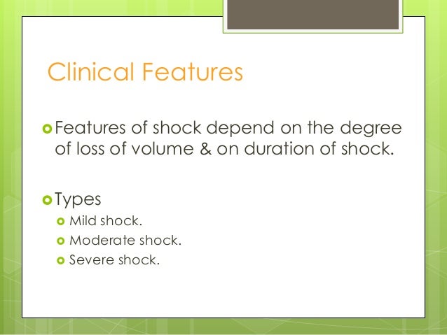 Shock - Pathophysiology / Types & Management
