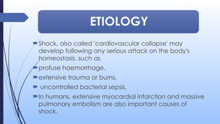 shock in animals classification treatment and patient monitoring.pptx