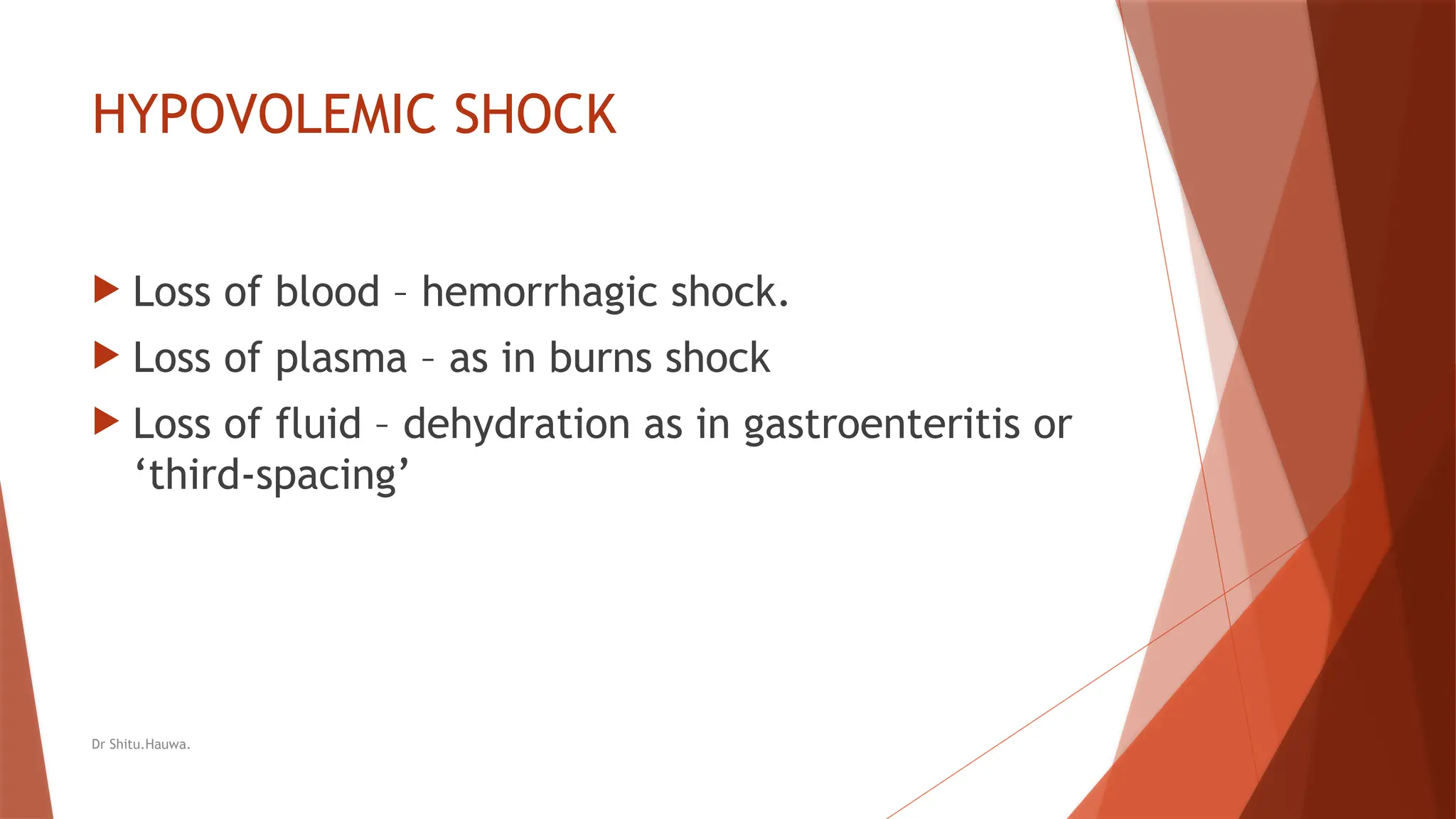 SHOCK shock, types of shock and management. | PPTX