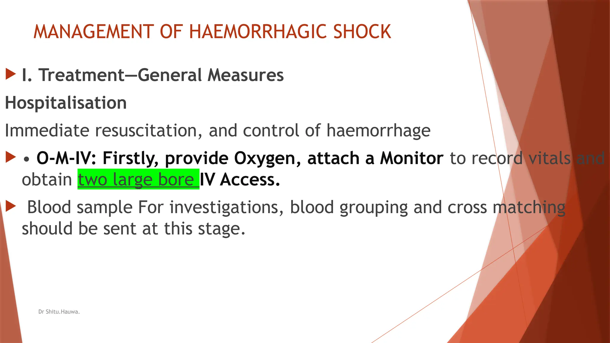 SHOCK shock, types of shock and management. | PPTX