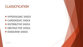 SHOCK shock, types of shock and management. | PPTX