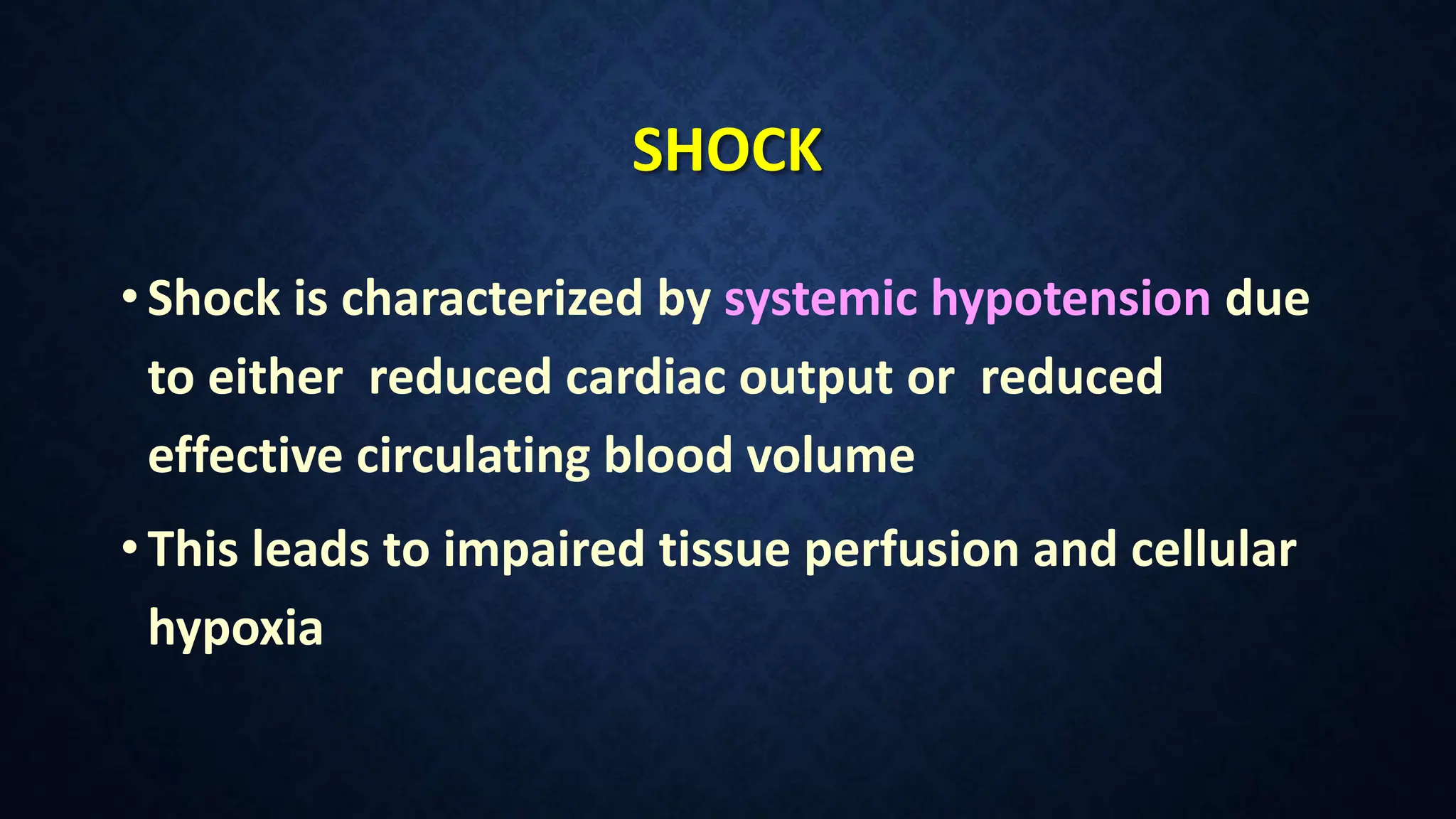 Shock-hemodynamic disorders general pathology | PPT