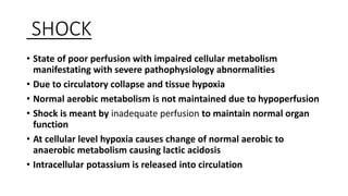 SHOCK.pptx | Heart and Cardiovascular Diseases | Diseases and Conditions
