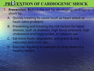INTRODUCTION and management TO CARDIOGENIC SHOCK | PPT