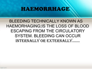 Shock and hemorrhage | PPT