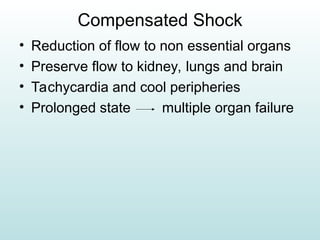 SHOCK AND ITS MANAGEMENT.ppt. detailed slides | PPT