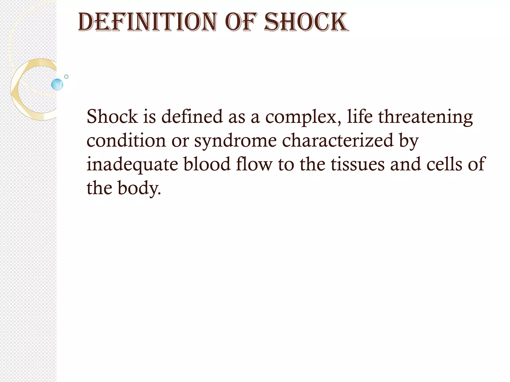 Shock and its nursing management | PPT