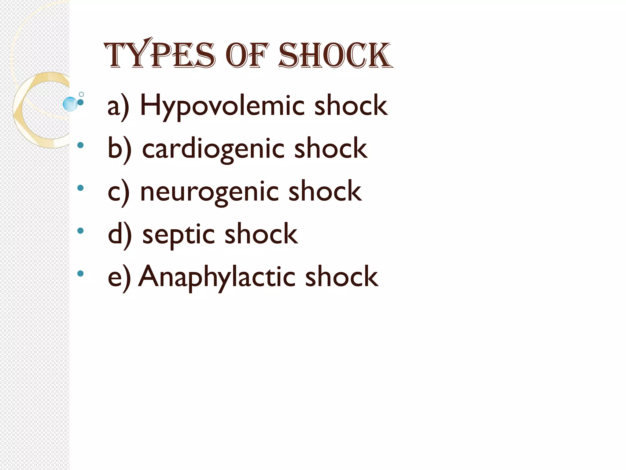 Shock and its nursing management | PPT