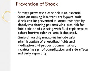 Shock and its nursing management | PPT