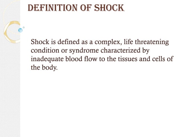 Shock and its nursing management | PPT