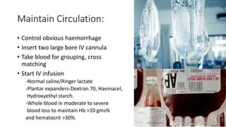 Shock and management | PPTX