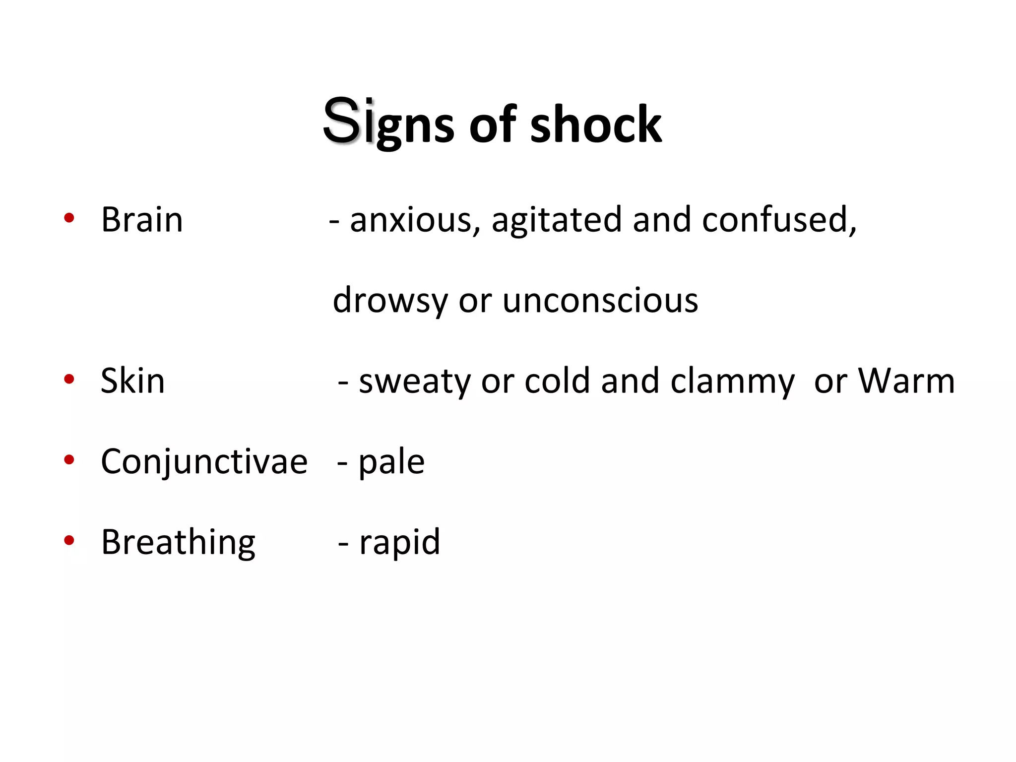 Shock and the unconscious patient | PDF