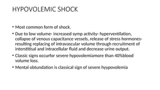 SHOCK AND TYPES OF SHOCK - BY DR VAISAKH | PPTX