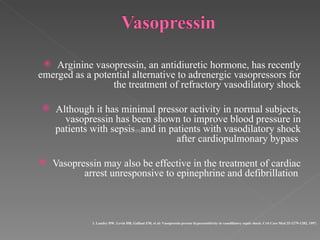 Shock And Vasoactive Drugs | PPT