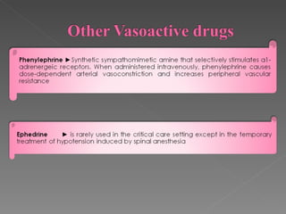 Shock And Vasoactive Drugs | PPT