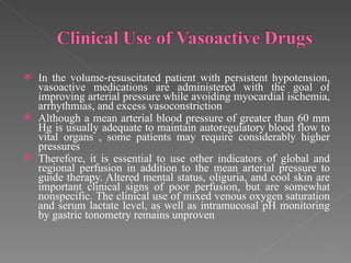 Shock And Vasoactive Drugs | PPT