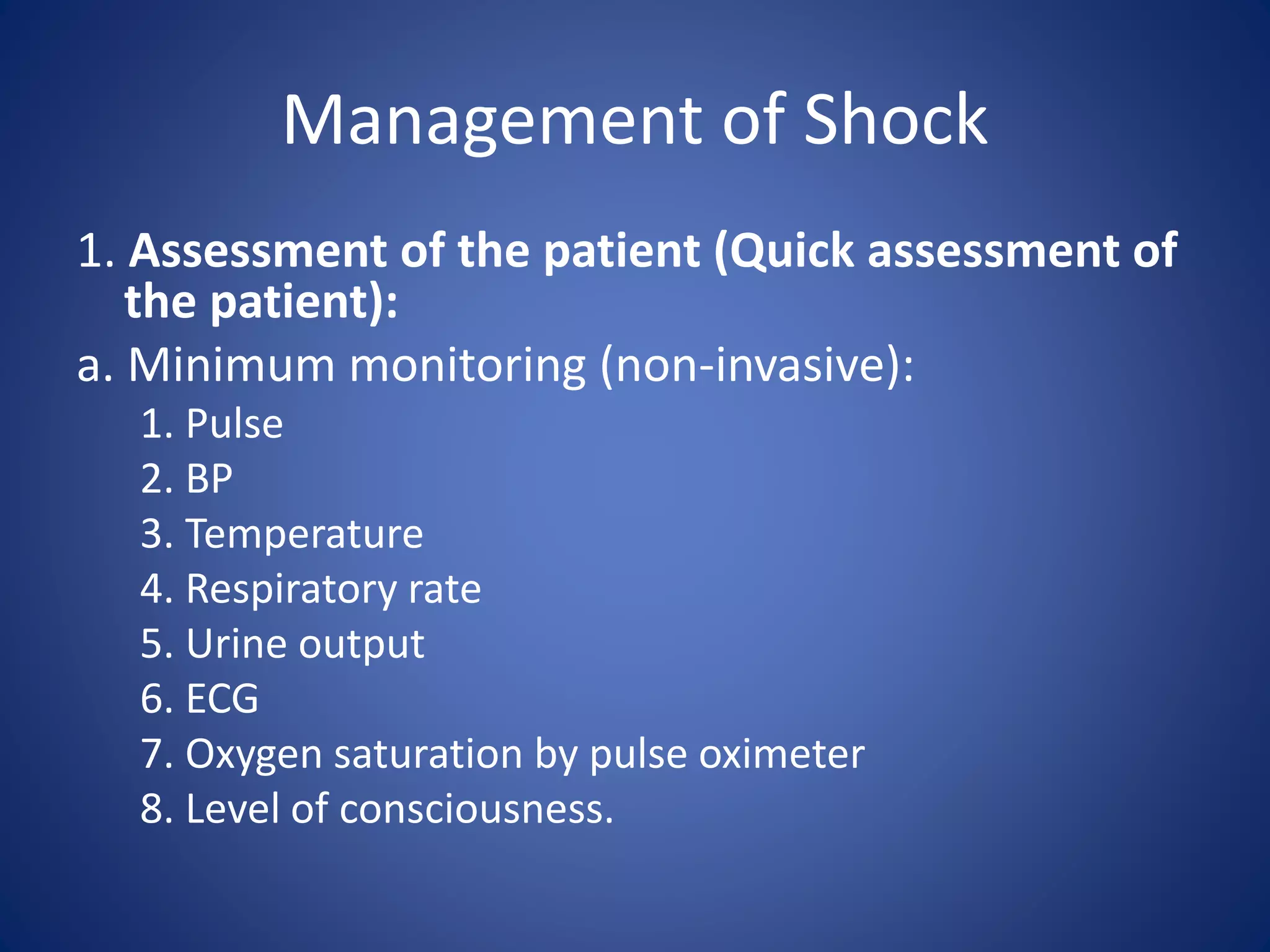 Shock, blood transfusion and blood products | PPTX
