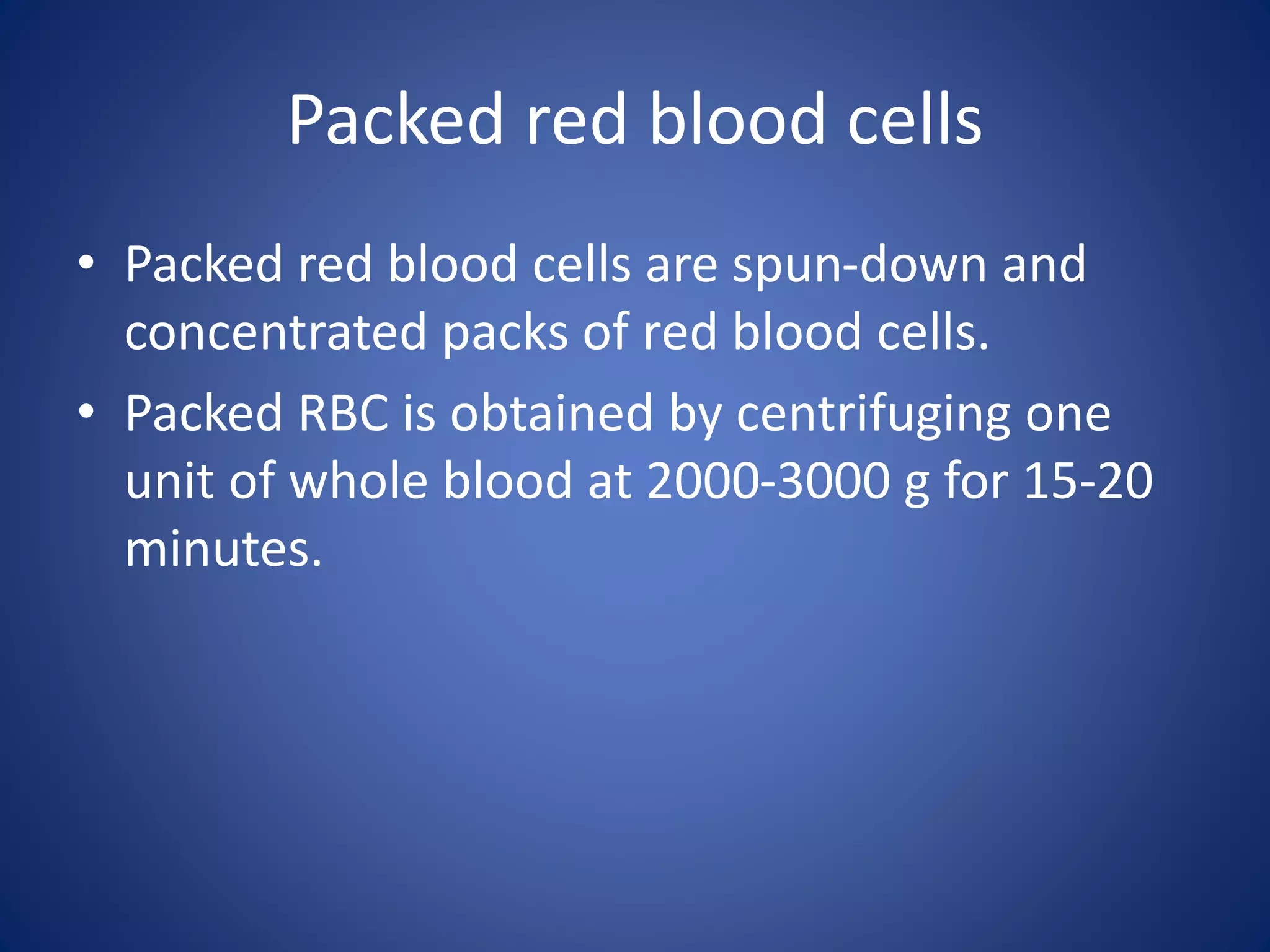 Shock, blood transfusion and blood products | PPTX