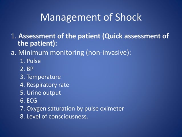 Shock, blood transfusion and blood products | PPTX
