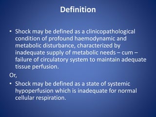 Shock, blood transfusion and blood products | PPTX