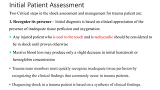 Shock Bsc Nursing students in emergency room | PPTX