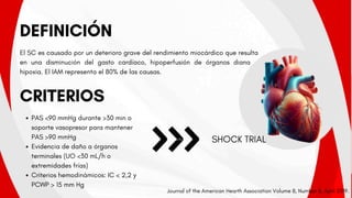 SHOCK CARDIOGÉNICO diapositiva 2025 UNERG | PDF