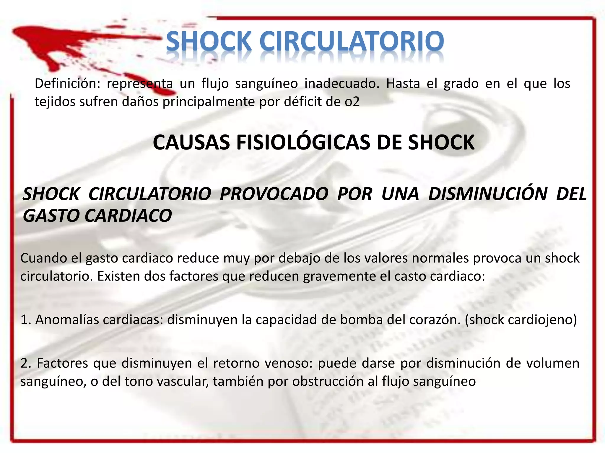 Shock circulatorio - daniel arango | PPTX | Heart and Cardiovascular ...