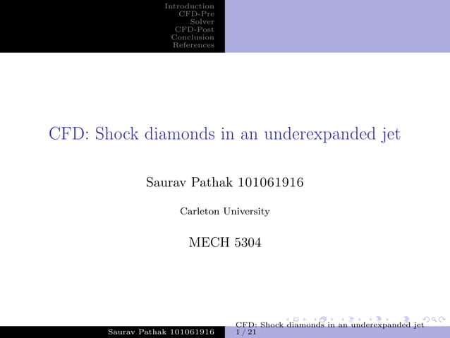 Shock diamonds in an underexpanded jet | PDF | Physics | Science