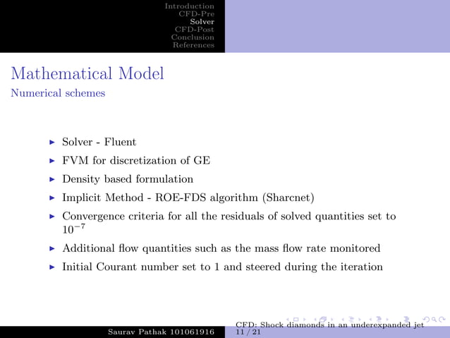 Shock diamonds in an underexpanded jet | PDF | Physics | Science