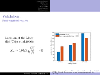 Shock diamonds in an underexpanded jet | PDF