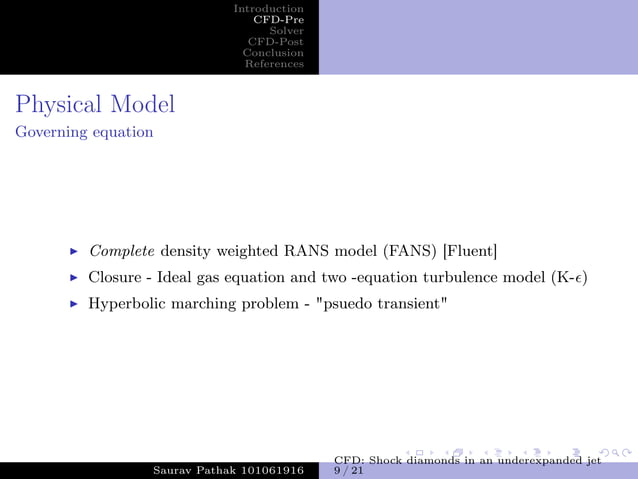 Shock diamonds in an underexpanded jet | PDF | Physics | Science