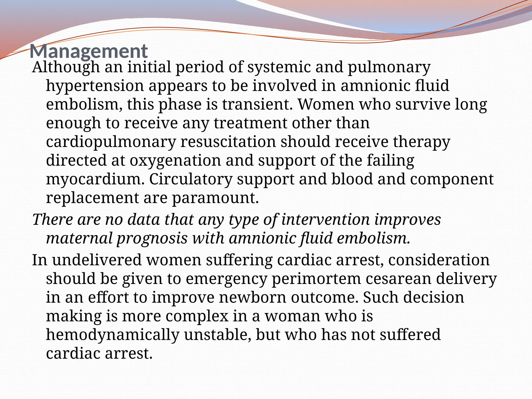 Shock DIC Embolism gynecology and obstetrics | PPTX