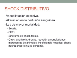 Shock distributivo | PPTX